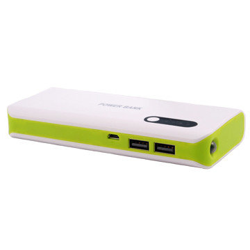녹색 13000mAh 여행 LED를 가진 보편적인 휴대용 힘 은행 2 USB DC 5V/2A