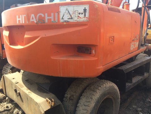Hitachi ZX160W Used Wheel Excavator 17300kg Used Excavating Equipment