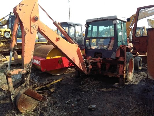 8000kg 0.8cbm Capacity Used Backhoe Loader / Second Hand Backhoe