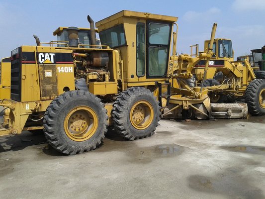 CAT 140H Used Motor Grader With Ripper , Second Hand Graders