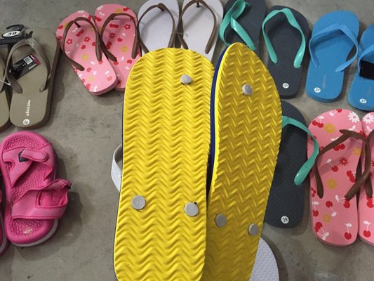 Men Used Shoes Wholesale Rain Season Used Shower Slippers Mixed Color