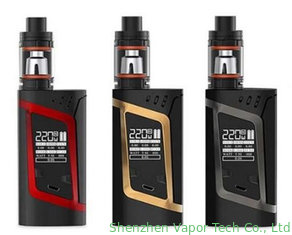 China Original SMOK Alien 220W Kit Dual 18650 Battery Box Mod 510 Thread Black Red Gold Color Starter Kit supplier