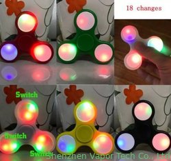 China Newest LED Fidget Spinner Hand Fingertip Spinner Gyro Style EDC Decompression Stress Anxiety Toy With Powder Switch supplier