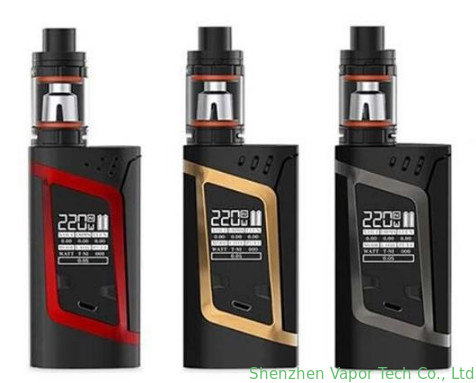 Original SMOK Alien 220W Kit Dual 18650 Battery Box Mod 510 Thread Black Red Gold Color Starter Kit supplier