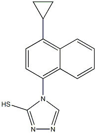 China 4-(4-Cyclopropylnaphthalen-1-yl)-4H-1,2,4-triazole-3-thiol(Lesinuard intermediate) manufacturer