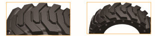 20.5/70-16 Rubber Solid Nylon Industrial Tire , Industrial Forklift Tires