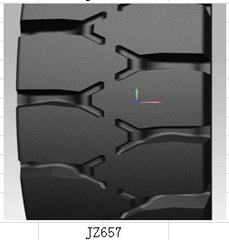 Forklift Solid Rubber Tires 28X9-15 8.25-15 250-15 , High Elastic Solid Industrial Tires