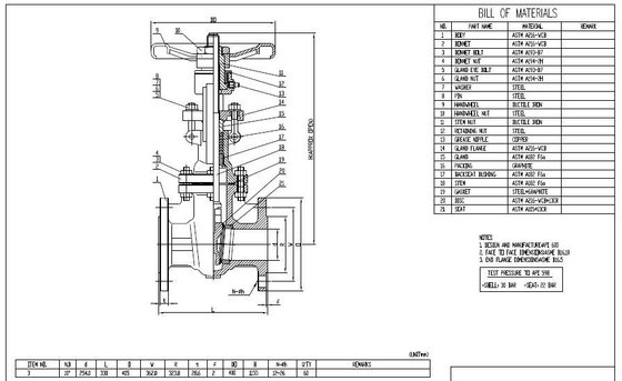 GATE VALVE 10IN 150LBS BODY CARBON STEEL A216GRWCB, FLANGED END STEM 13CR SET A105+13CR RF