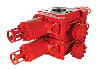 BOP, Double Ram, Type ''LWS'', 13-5/8'' API 5,000 PSI WP, BX-160 Studded Top and Bottom