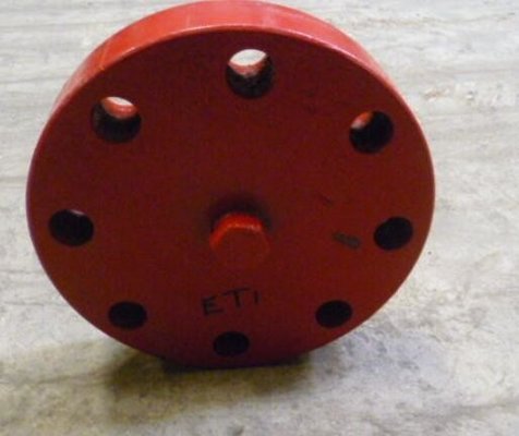 Test Flange 3-1/16" 10k (10000PSI) with 1/2" NPT Test Port, API6A, AISI 4130 75K