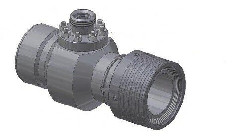 5-1/8" 10K Pump In Sub x 7-7/8"-4x2thd(6.125") quick union x 2" 1502 FE side outlet, H2S