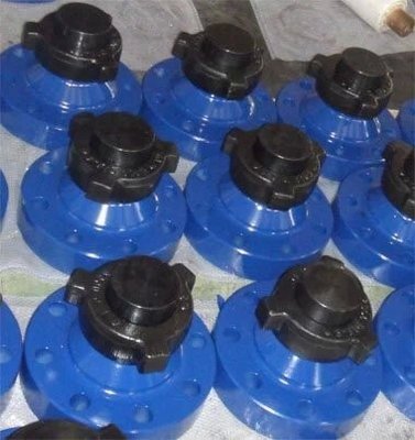 WECO FLANGE 3 1/8 R35 5K(5000PSI) X WECO 2 "FIG. 1502 BOX COMPL. PLUG WIRE. 1/2" NPT