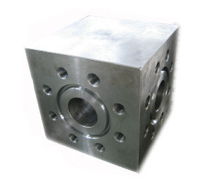 Studded Tee, 3 Way, (3) 4-1/16" 15000psi, Without studs and nuts, API6A, 4130 75K