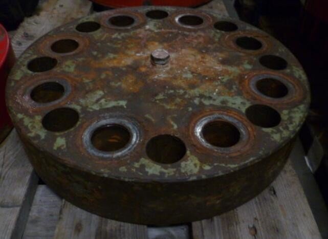 Test Flange 5-1/8" 10k (10000PSI) with 1/2" NPT Test Port, API6A, AISI 4130 75K