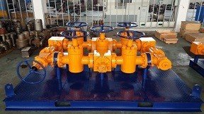 3-1/16"-10k choke manifold 5 valve complete with beans and tool, PSL2 PR1 P+U, EE