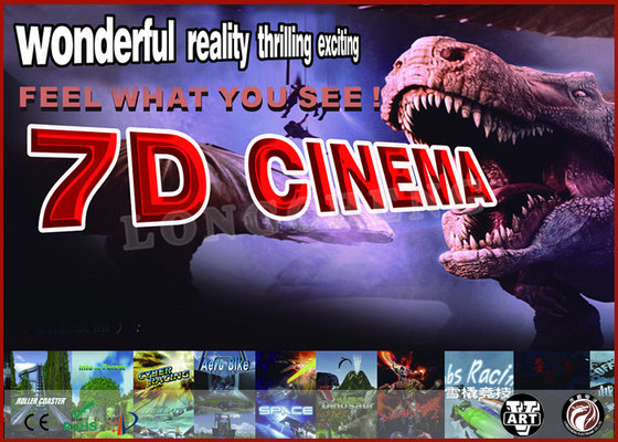 6 DOF Hydraulic 6 Seat 6D Cinema Equipment XD Movie Theater 220 Volt