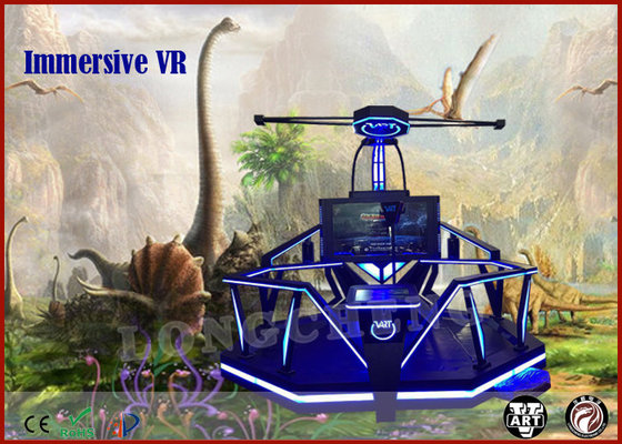 Blue / Red LED Virtual Reality Simulator 2 Handles 9d VR Magic Interactive Games