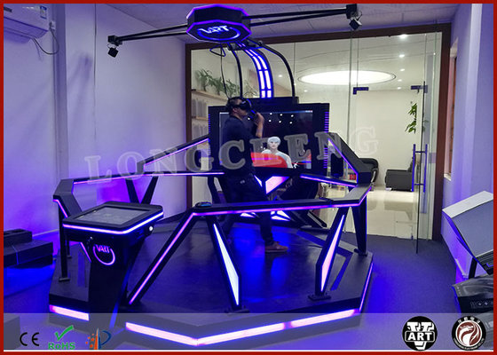 Blue / Red LED Virtual Reality Simulator 2 Handles 9d VR Magic Interactive Games