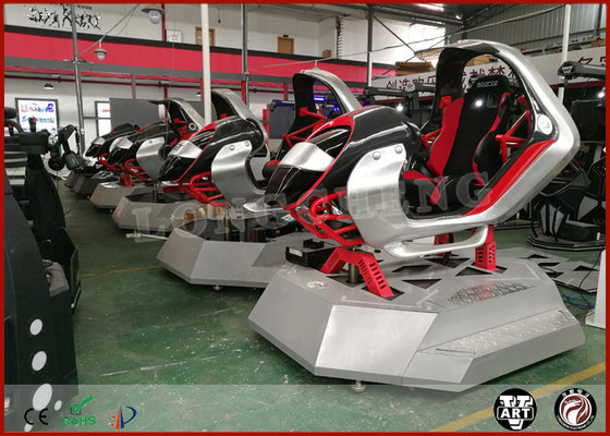Amazing Electric Platform Single Player VR Racing Car Simulator with Red Color