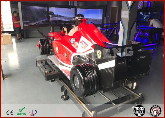 Attractive Vr F1 Car Racing Simulator 9D Virtual Reality Driving Platform With 3 Screens