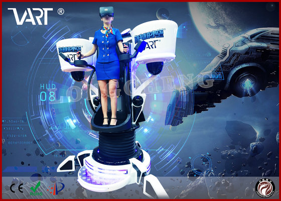 Standing 9D VR Flight Simulator for Indoor Amusement Park Machine 360 Degree Rotation