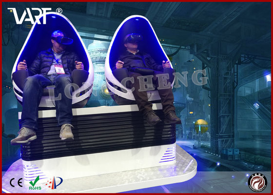 Electric 2 Seat 360 Degree 9d Cinema Simulator / Virtual Reality Egg with 9D Movies