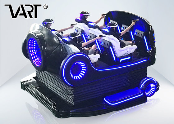 5.5kw Power Six Seat 9D Virtual Reality Cinema / VR Simulator with Immersive Games