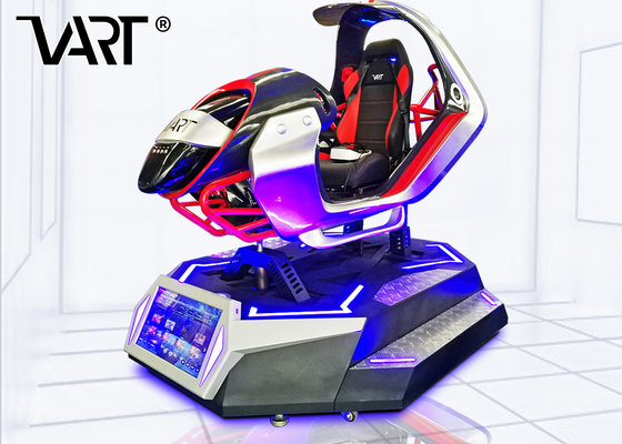 High Speed Dynamic Seats 9D VR Racing Simulator Car With Thrilling Driving Games