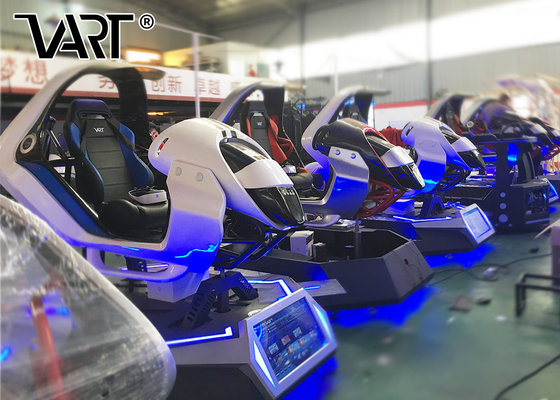 High Speed Dynamic Seats 9D VR Racing Simulator Car With Thrilling Driving Games