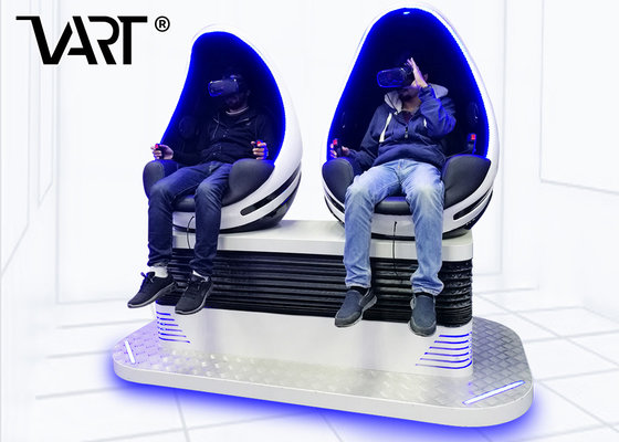Double Seats VR Egg Chair With Leather Seat For VR Entertainment Centre