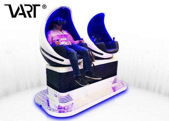 110V / 220V 4KW 2 Seats 9D Cinema Simulator For Theme Park Black Color