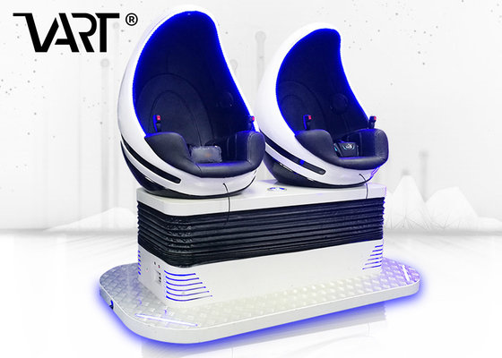 110-220-380V High Fun Interactive 9D VR Cinema Double Seat 9D Simulator For Amusement