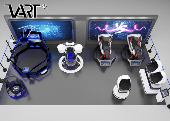 110-220-380V High Fun Interactive 9D VR Cinema Double Seat 9D Simulator For Amusement