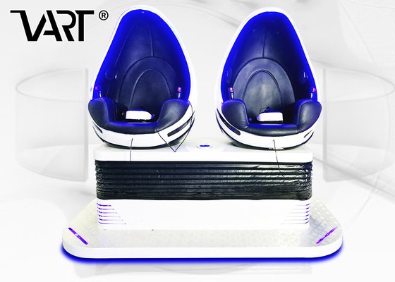 White Color VR Egg Chair Double Seat 9D VR Cinema for Theme Park