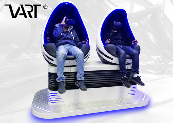 Double Seats Amusement Game Machines / 360 Vision 9D Vr Cinema Capsule Style