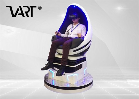 Interactive Game Machine 360 Degree Egg Design Single Seat VR Chair 9D Cinema With Joystick Controller
