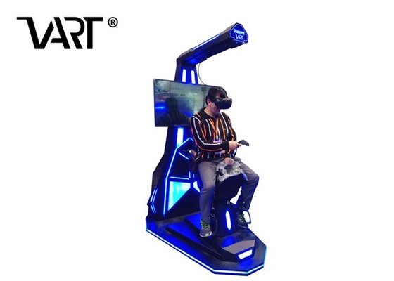 Black Virtual Reality Game Devices With Shooting Games , 9D Vr Ride Machine For Fun