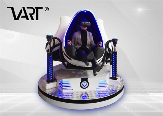 4.5KW 9D Virtual Reality Cinema with Triple Seats Special Effects 360 Degree Rotation
