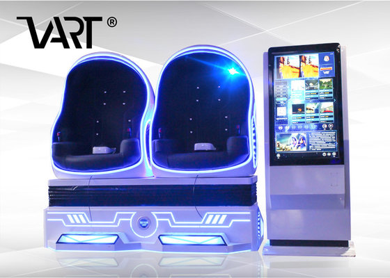 2 Seater Vr Pod 9D Virtual Reality Movie Theater For Shopping Mall investment
