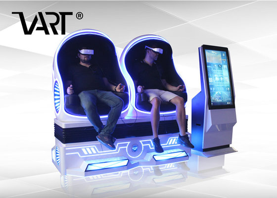 Entertainment 9D VR Egg Chair Cinema With Horrible Movies , VR Pod with 3 dof Movement