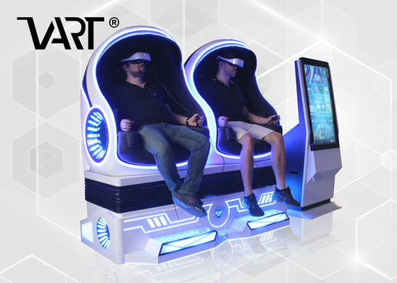 2 Seats 9D Vr Egg Chair / Virtual Reality Roller Coaster Machine for Amusement Park