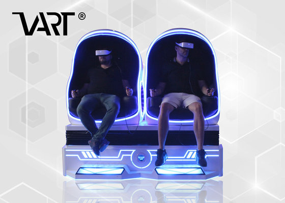 Double Seat Virtual Reality Capsule / 9D Egg Chair for Theme Park