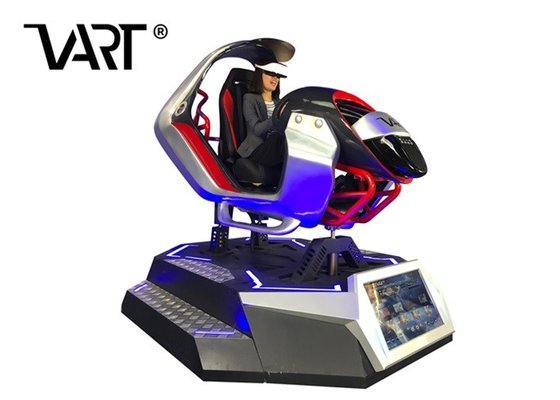 9D VR Racing Car Simulatior / Virtual Reality Theater Equipment Player Controlled