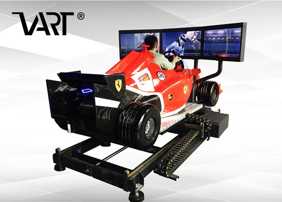 Fiber Glass F1 Racing Game 9D Simulator , Virtual Reality Car Racing Machine