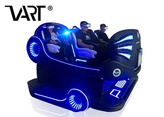 Family Six Seater 9D Virtual Reality Roller Coaster 6DOF Motion 8.5kw