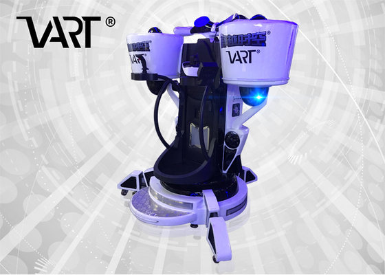 Shopping Mall VR Simulator Machine 9D VR Flight With 360 Rotate White Color
