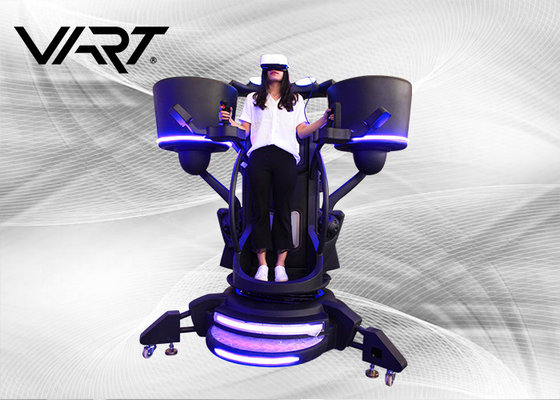 360 Degree Rotation Virtual Reality Flight Simulator With Shooting Joystick