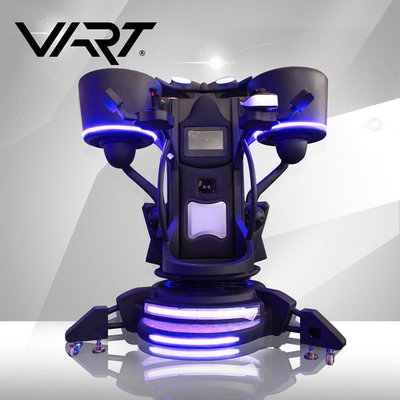 Black Color Single Player 360 - Degree 9D VR Video Game Machine For Shopping Mall / Airport