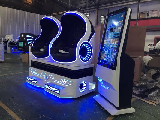 2 Seats 9D Virtual Reality Cinema / 360 Vision Roller Coaster VR Egg Chair