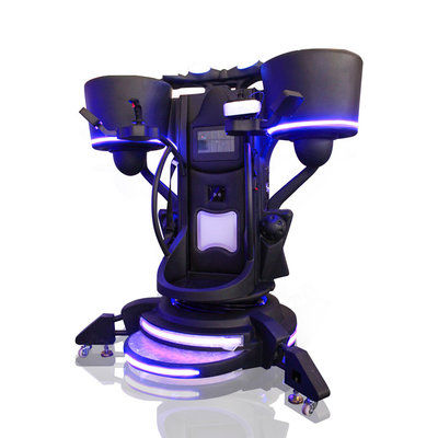 Fiberglass Metal Material VR Flight Simulator With Up And Down Moving